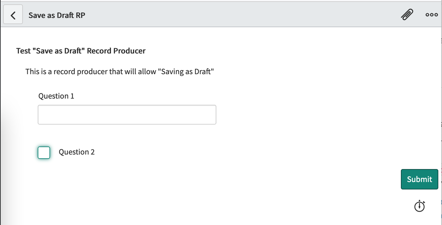 "Save-as-Draft" Record Producers in Service Portal - DylanLindgren.com