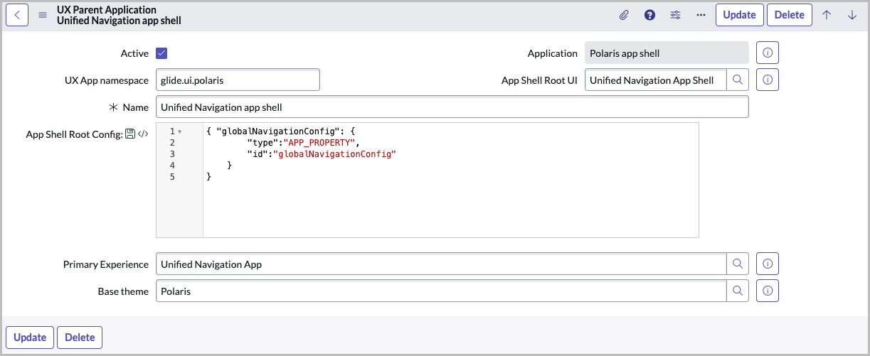 Use a Specific Theme for an Experience in ServiceNow: App Shells ...